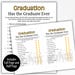 Editable Has the Graduate Ever Game Printable Graduation Party Activity ...