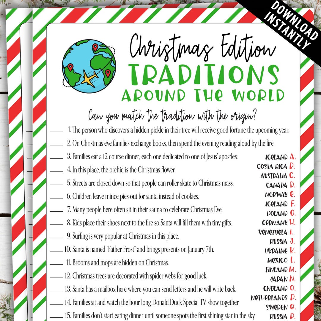 Christmas Edition Traditions Around the World | Traditions Around the ...