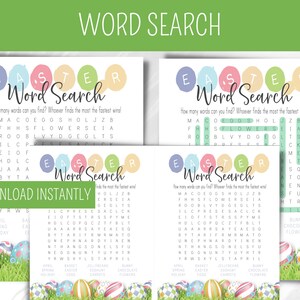 Easter Printables Fun Easter Party Games for Kids Easter Games ...