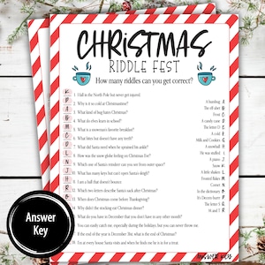 Christmas Riddles Game | Riddle Fest Christmas Party Game | Family ...