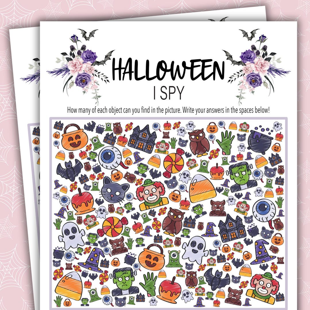 Spooky Halloween I Spy Game | Halloween Find the Hidden Objects Game ...