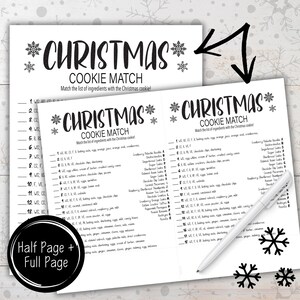 Christmas Cookie Match Game | Christmas Cookie Recipe Game | Christmas ...