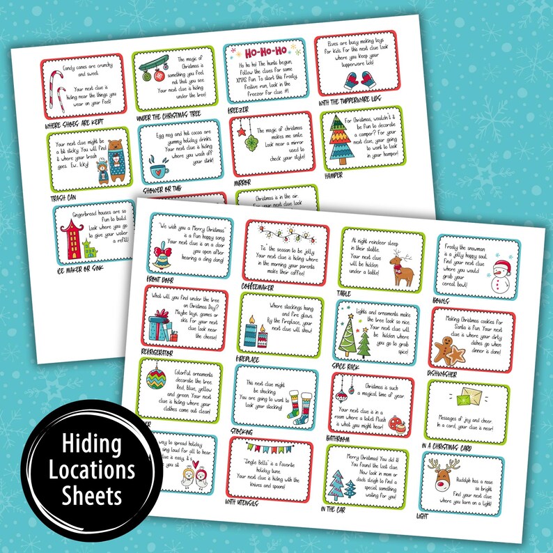 Fun Christmas Themed Treasure Hunt | Kids and Teens Christmas Treasure ...