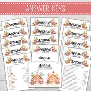 Printable Christmas Game Bundle | Holiday Classroom Party Games ...