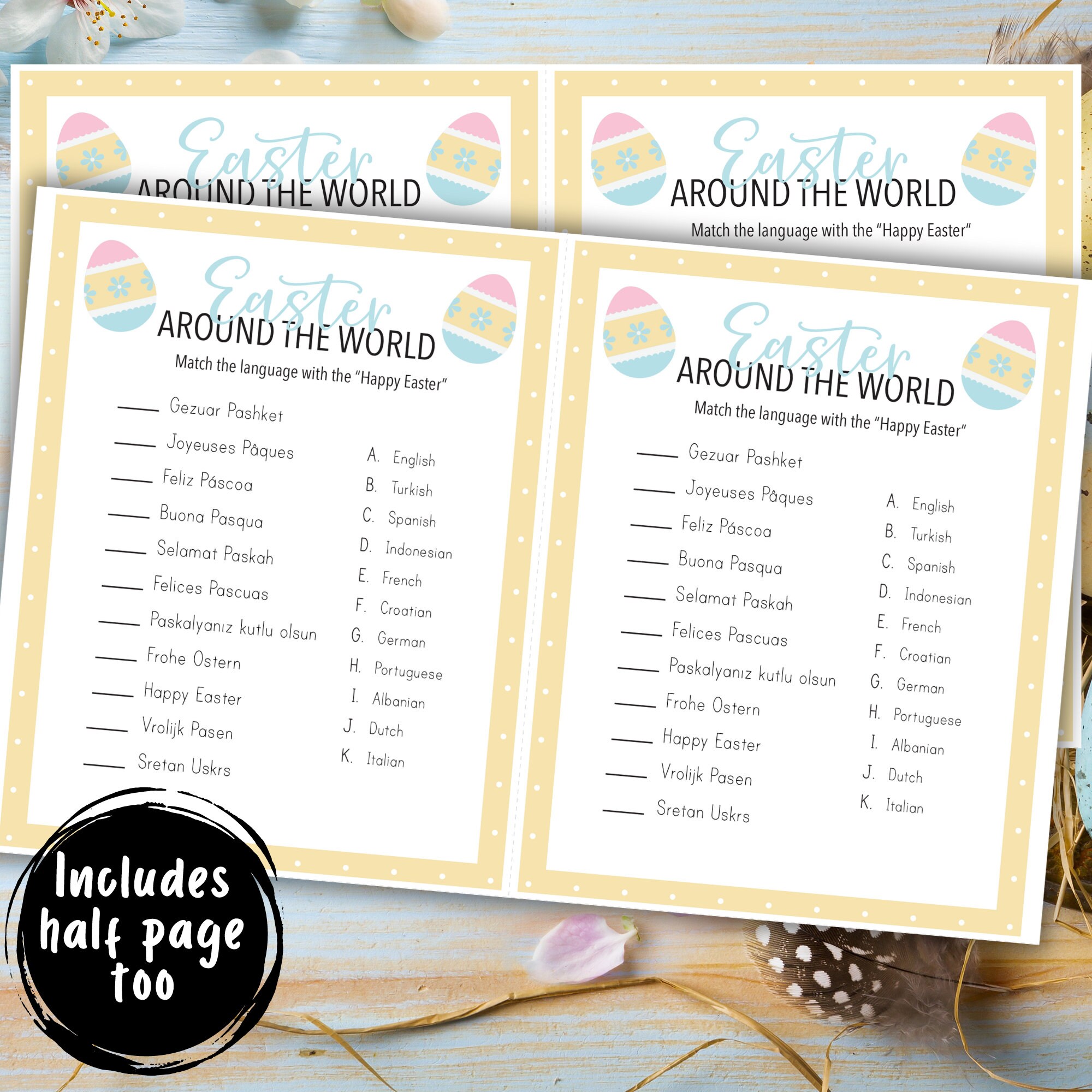 Around the World Game for Office Party | Family Easter Around the World ...