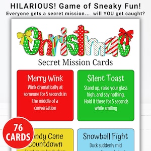 Secret Mission Christmas Game - Etsy
