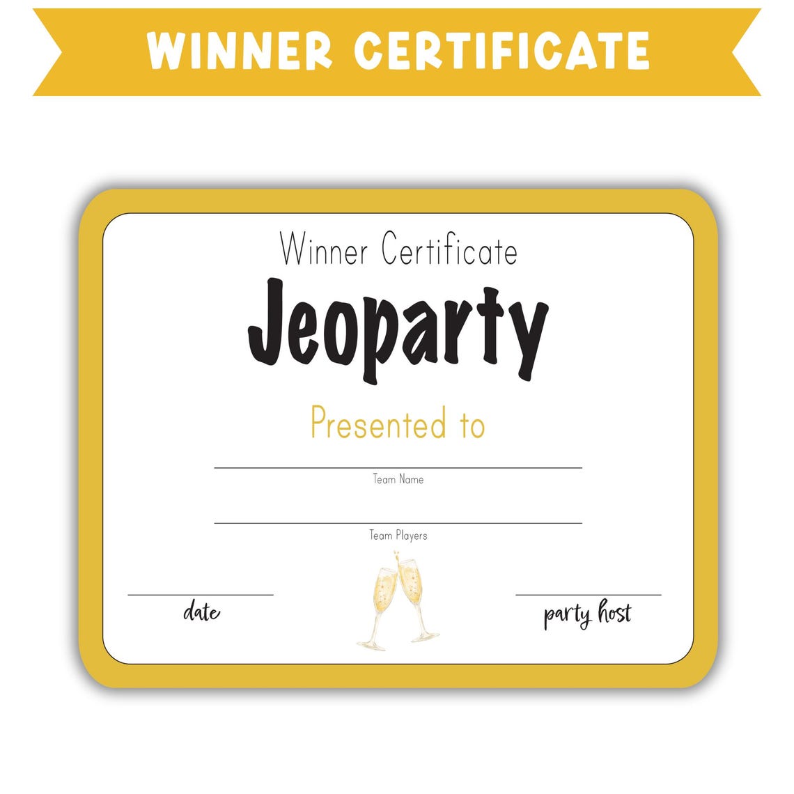 2025 New Years Jeoparty Game Gold | New Years Office Party Game ...