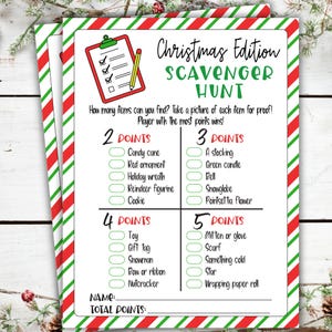 Printable Christmas Scavenger Hunt – Fun for All Ages| DIY Christmas ...