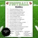 Printable Football Riddles | Football Party Fun Riddles Game | Football ...
