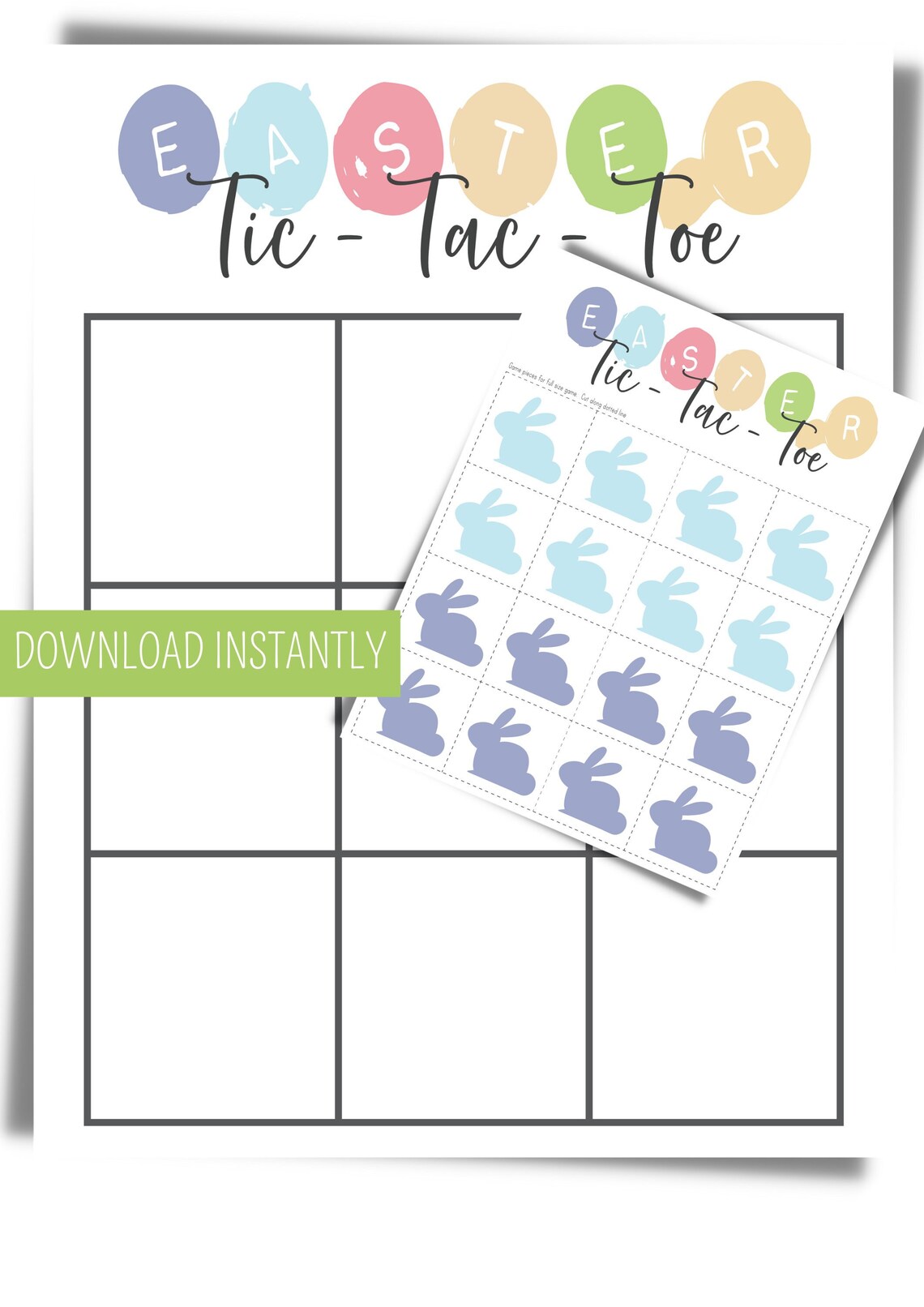 Printable Games Easter Tic-tac-toe Easter Games Easter Day Tic Tac Toe ...