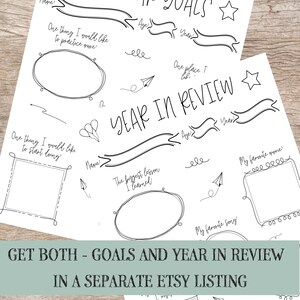 Kids Printable Year in Review | New Year Kids Activities | New Year ...