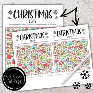 Christmas I Spy | Christmas Printable Game | Find the Pictures ...