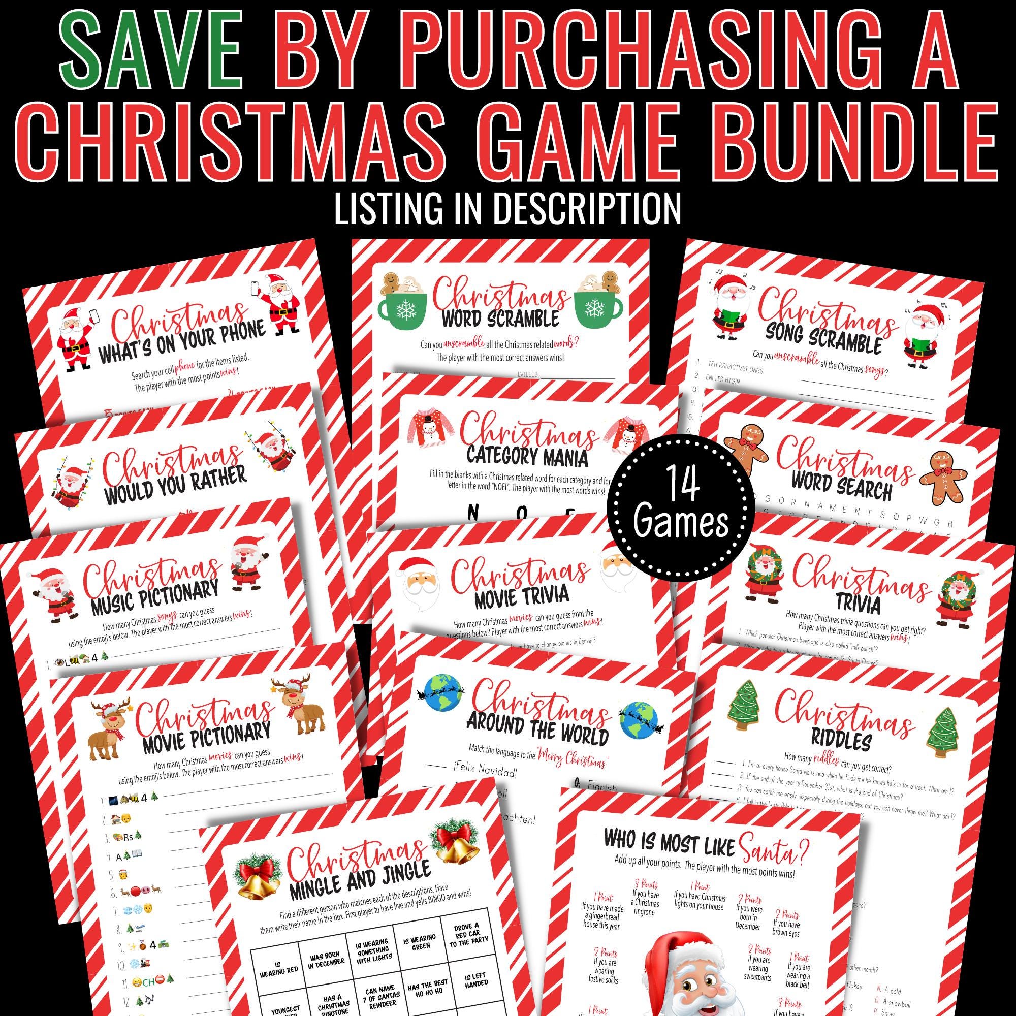 Christmas Who is Most Like Santa Game for Office Party | Family ...