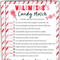 INSTANT DOWNLOAD Valentine's Day Candy Hearts Themed Guess How Many ...