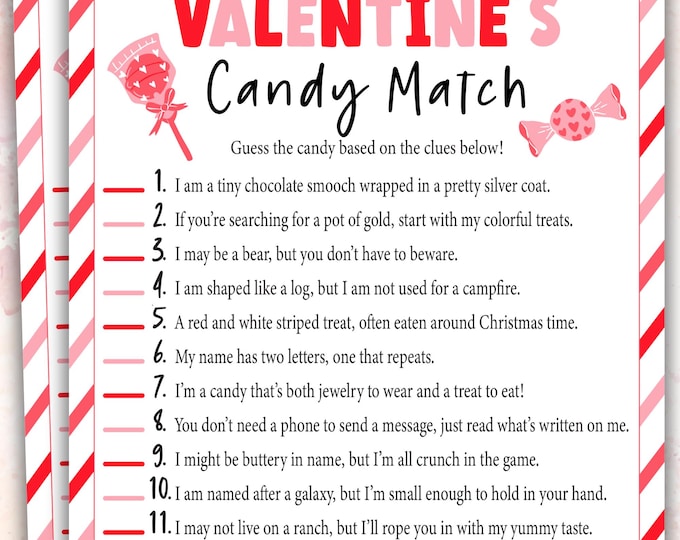 All Things Red Game for Office Party | Family Valentines Red Game ...