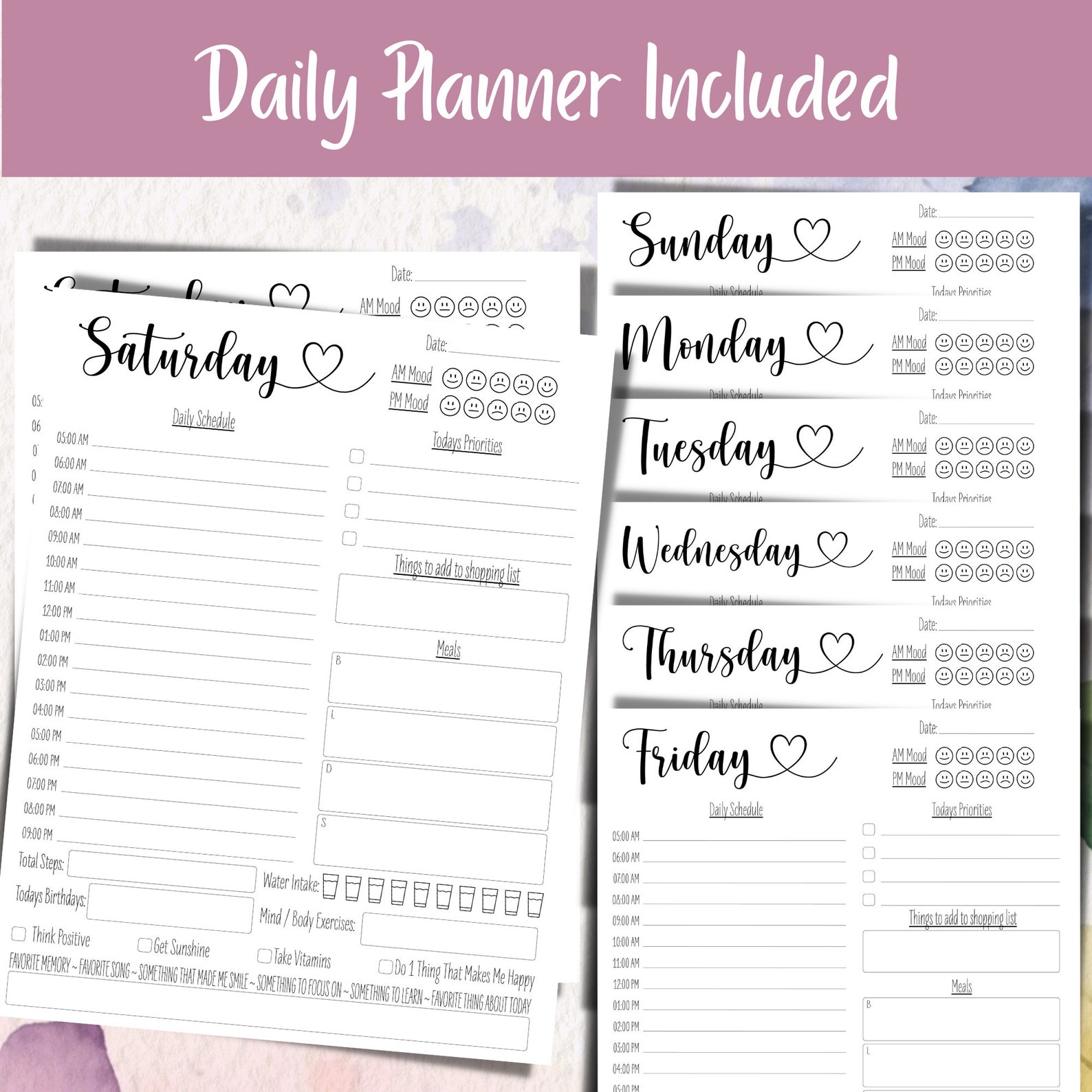 2024-2025 Printable Calendar Template Editable Family Organizer Monthly ...