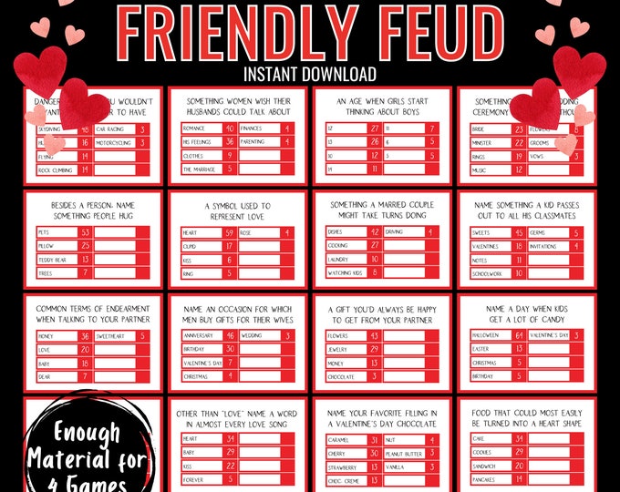 All Things Red Game for Office Party | Family Valentines Red Game ...