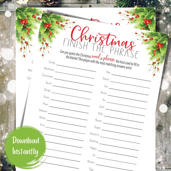 Christmas Phrases - Etsy