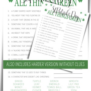 St Patricks Day Printable Games, All Things Green, Printable Kids Games ...