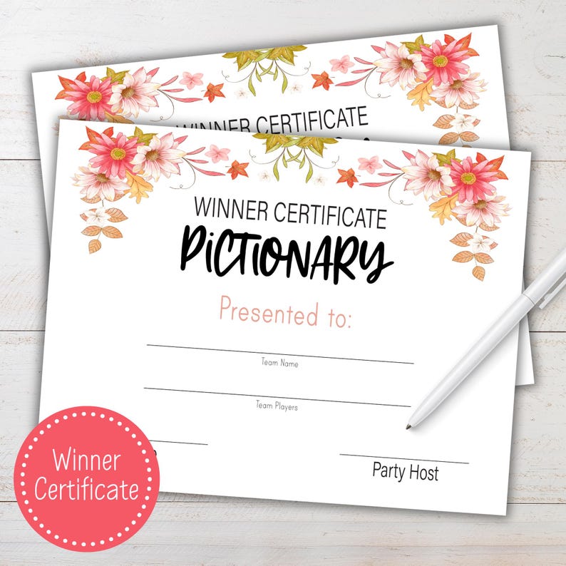 Friendsgiving Pictionary Game | Friendsgiving Office Party Game ...