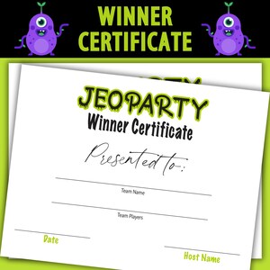 Halloween Jeoparty Game | Halloween Family Game | Printable Halloween ...