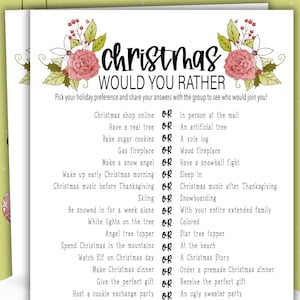 Christmas Would You Rather Game | Holiday Office Party Games ...