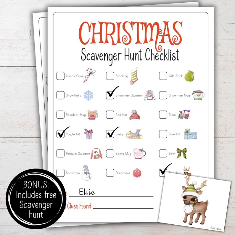 Christmas Printable Word Race Game | Christmas Gathering Game Night ...
