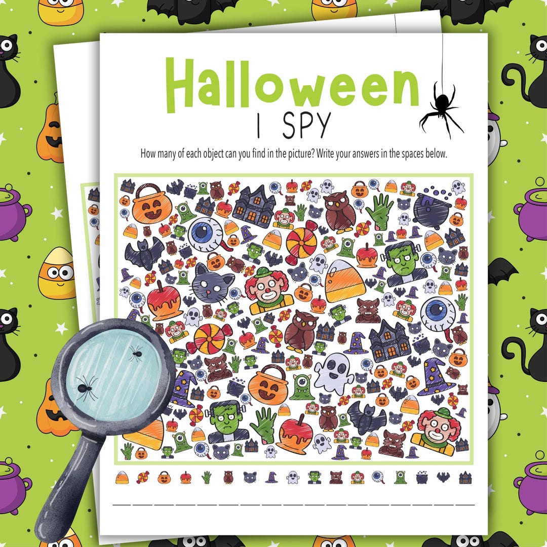 Halloween I Spy Game | Halloween Find the Hidden Objects Game ...