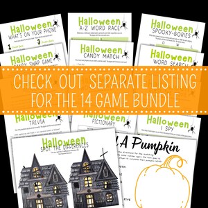 Spooky Halloween Pictionary Game Halloween Office Party Game Halloween ...