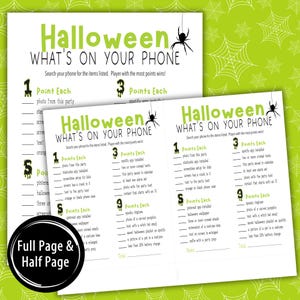 Halloween What's on Your Phone Game | Halloween Office Party Game ...