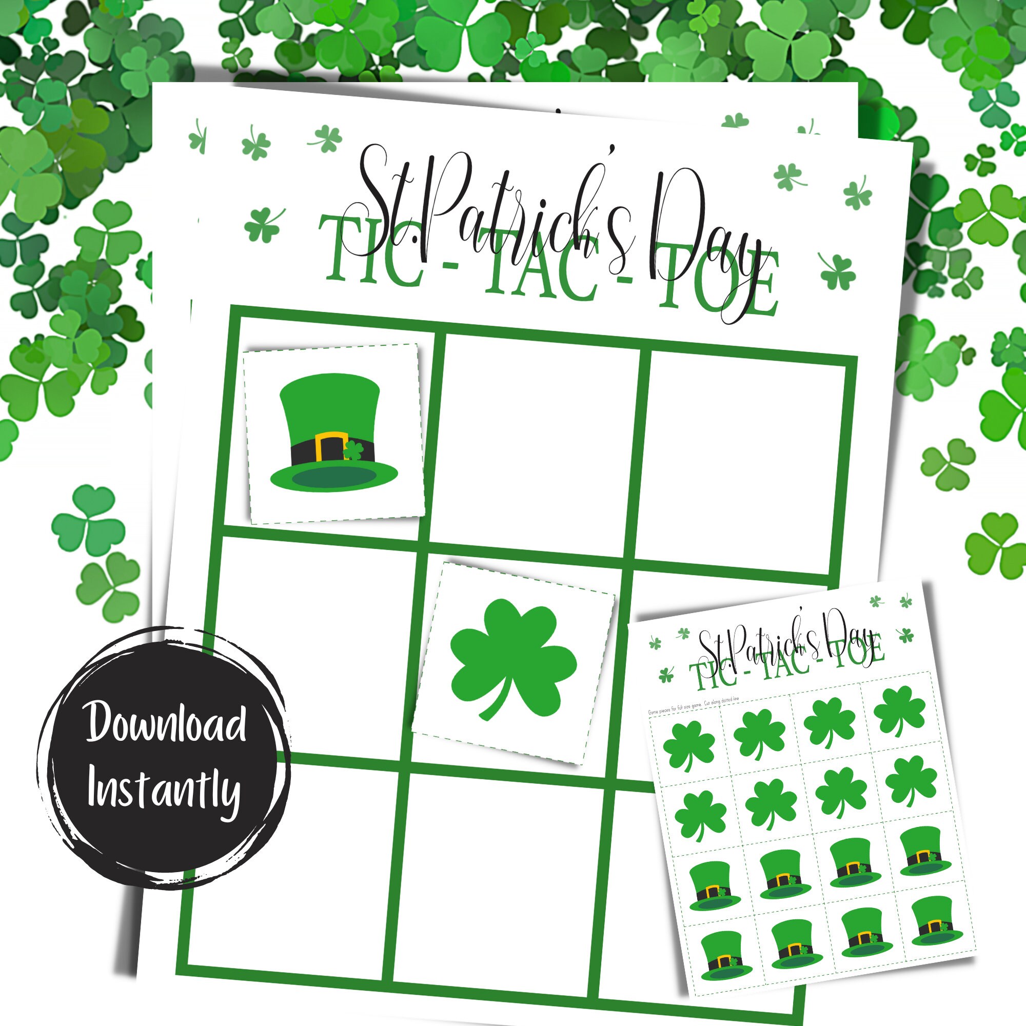 St Patricks Day Tic-tac-toe | St Patricks Day Games | St Patricks Day ...