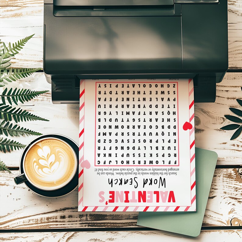 Fun Printable Valentine Word Search Game | Valentine Word Find Game for ...