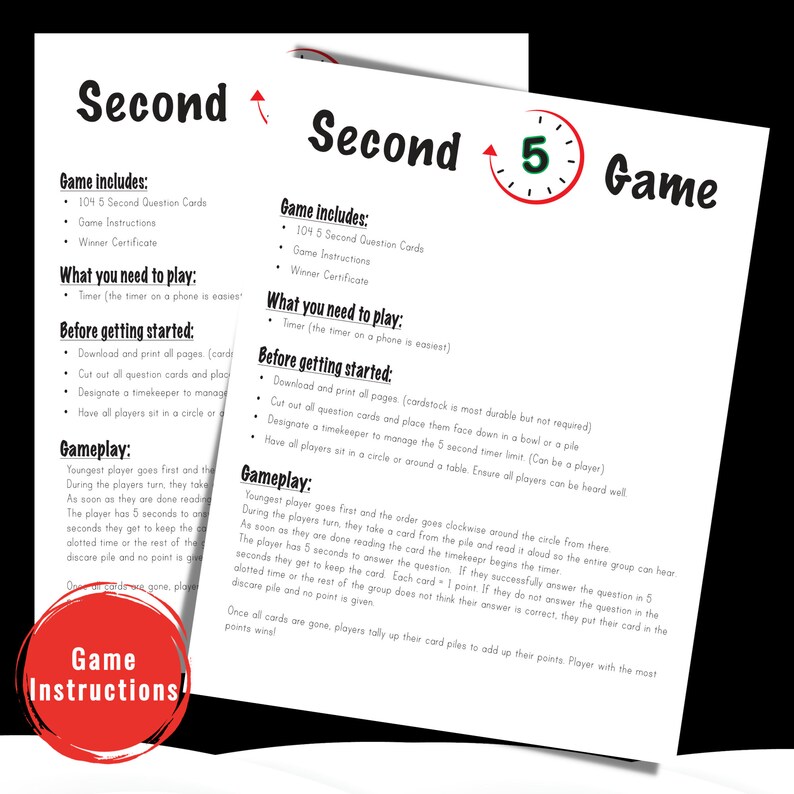 Christmas 5 Second Game Office Party Christmas Game Family Christmas ...