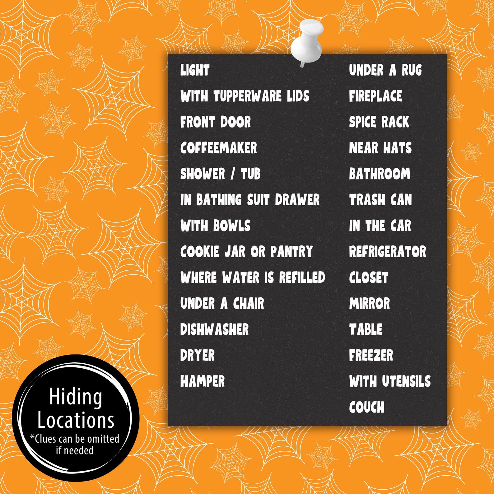 Indoor Halloween Treasure Hunt for Kids | Halloween Scavenger Hunt With ...