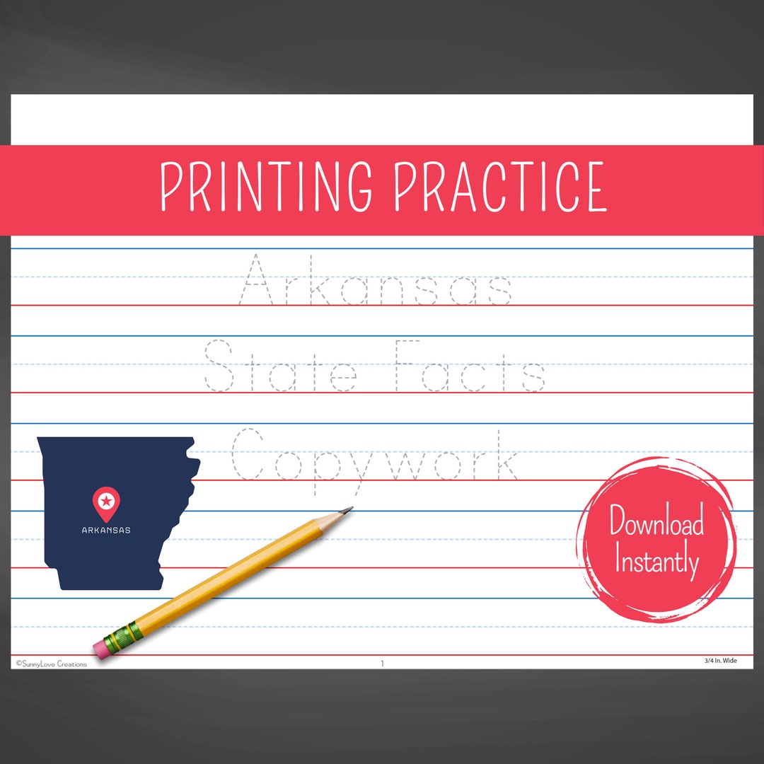 Copywork | Printing Practice | Penmanship | Learning Tracing | School ...