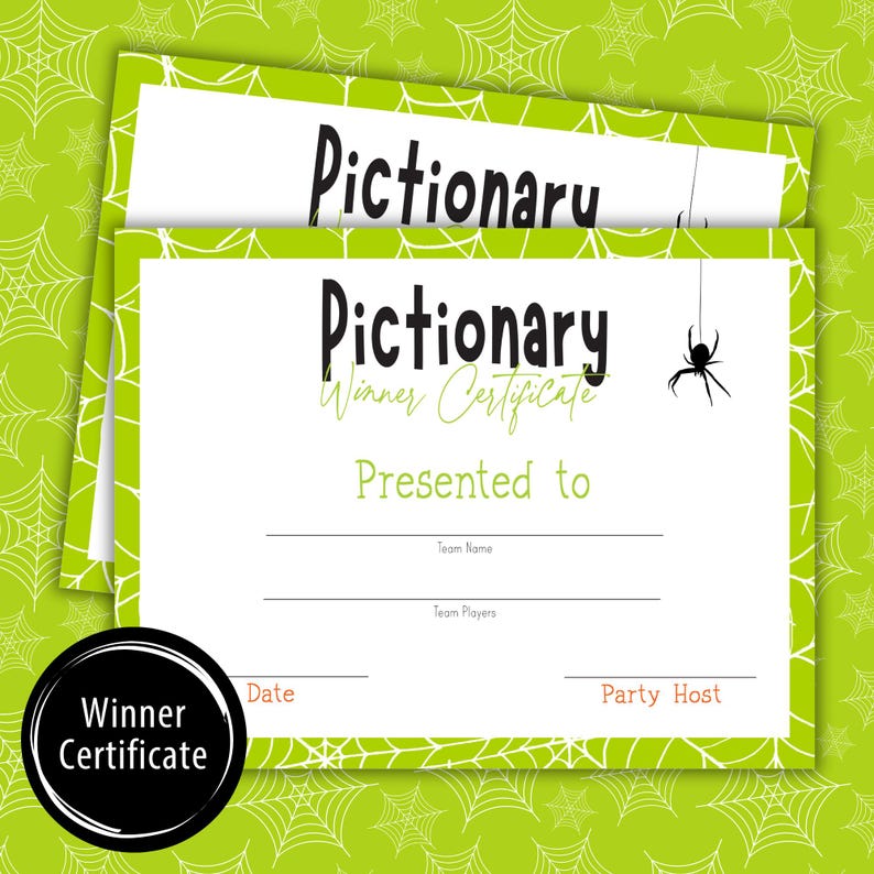 Spooky Halloween Pictionary Game | Halloween Office Party Game ...