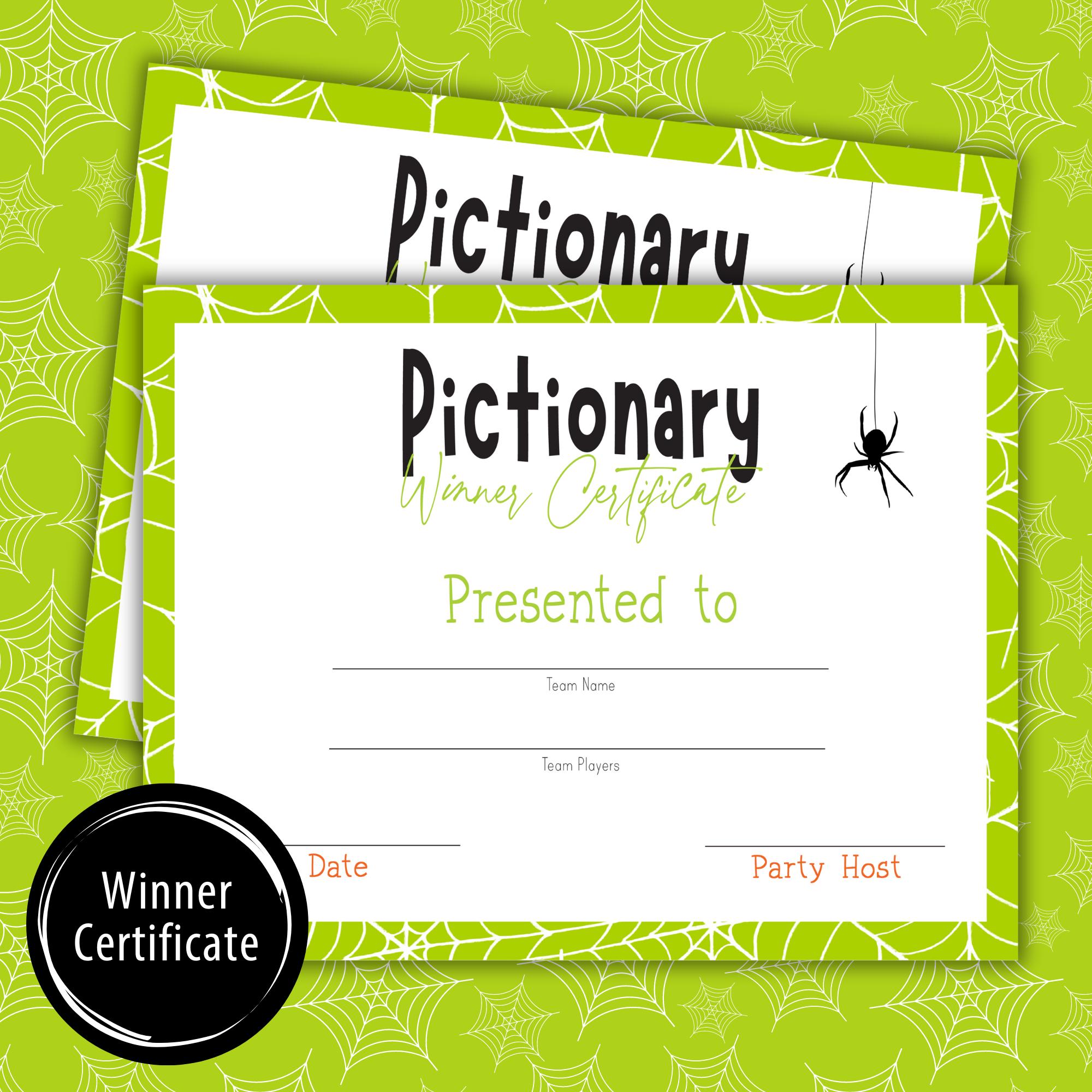 Spooky Halloween Pictionary Game | Halloween Office Party Game ...