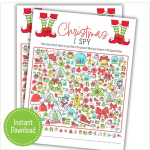 Christmas I Spy | Christmas Printable Game | Find the Pictures ...