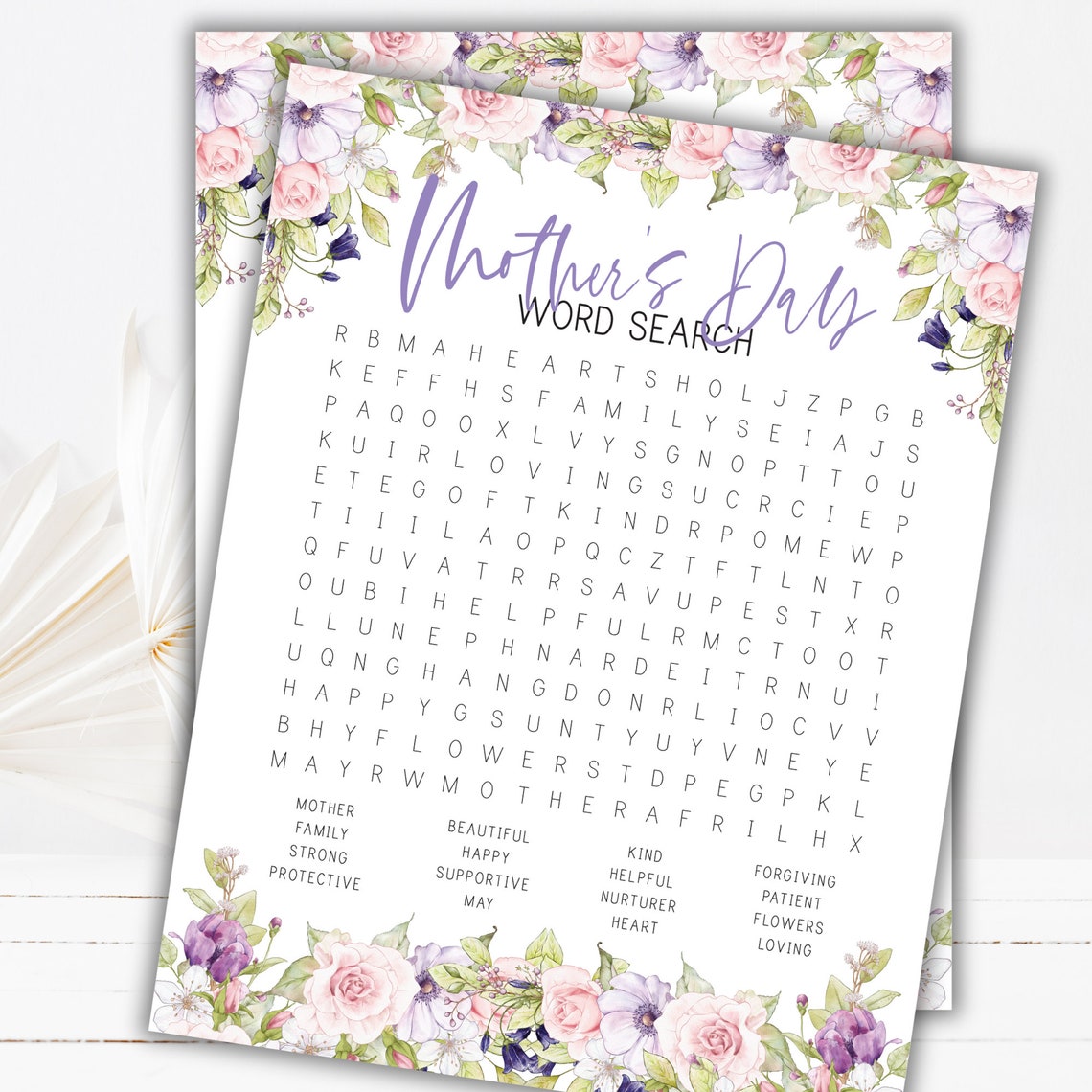 Mother's Day Printable Game Bundle | Printable Mother's Day Games for ...