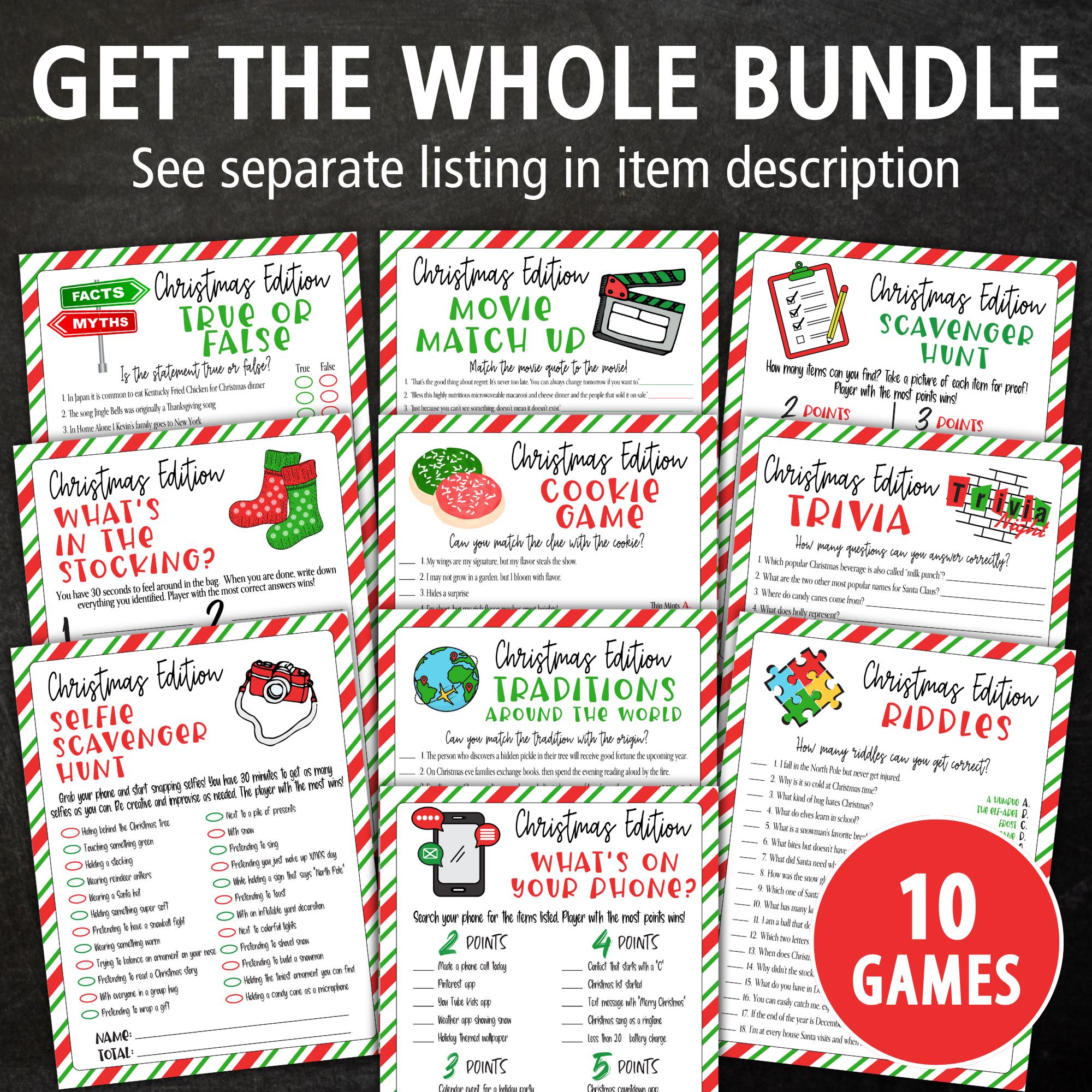 Printable Christmas Scavenger Hunt – Fun for All Ages| DIY Christmas ...