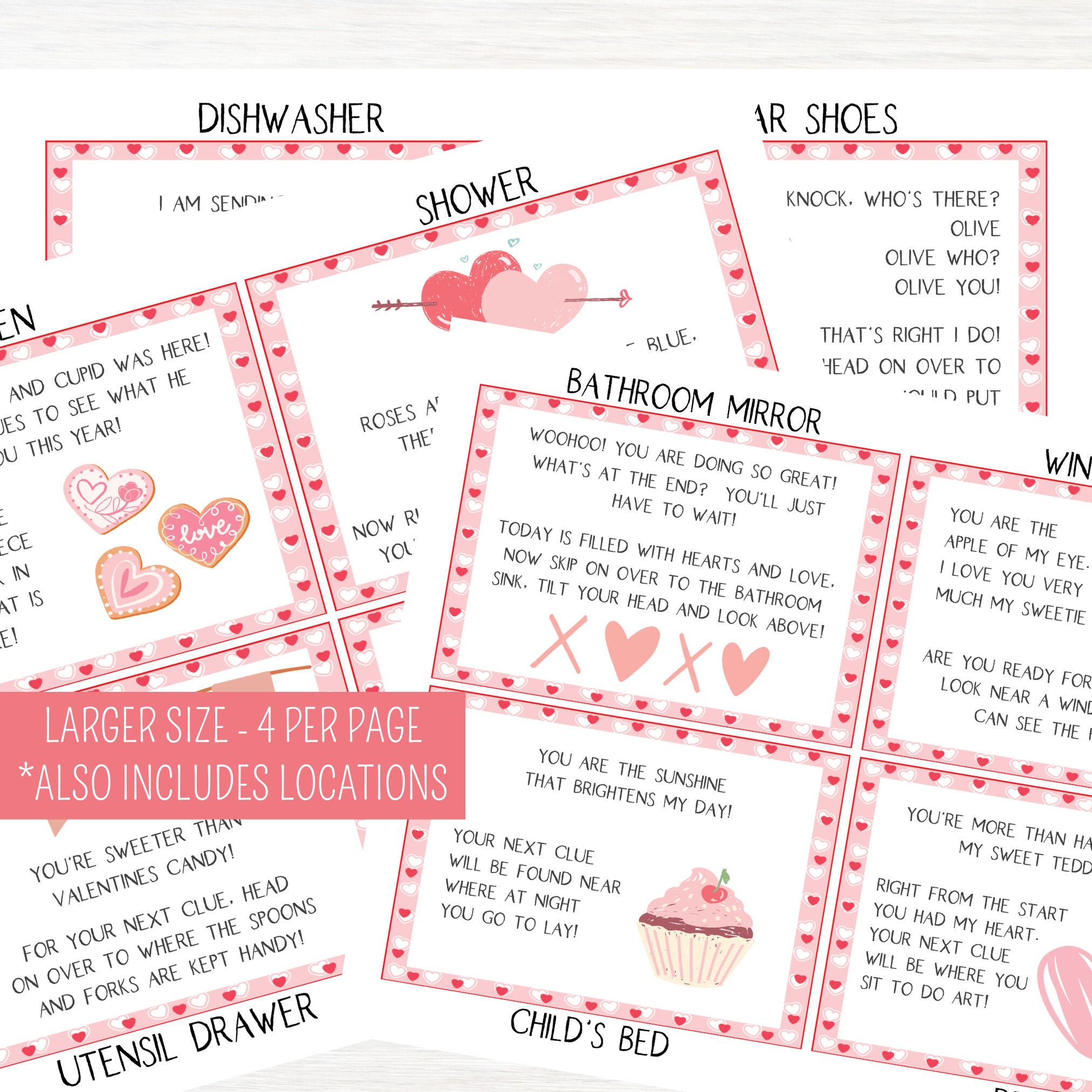 Valentines Day Scavenger Hunt | Valentines Scavenger Hunt | Valentines ...