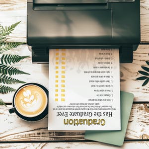 Editable Has the Graduate Ever Game Printable Graduation Party Activity ...