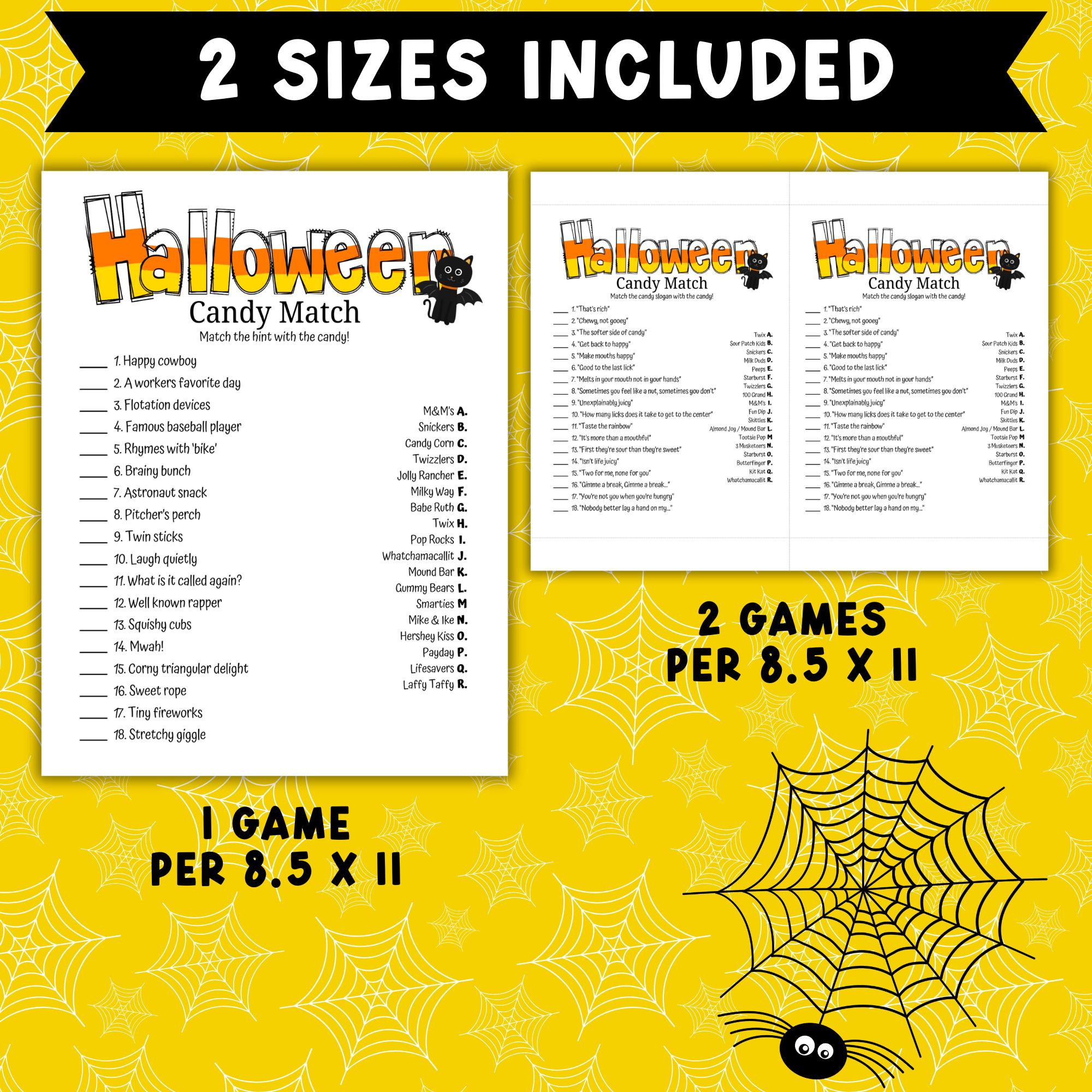 Printable Editable Halloween Game Bundle | Halloween Riddles | Guess ...
