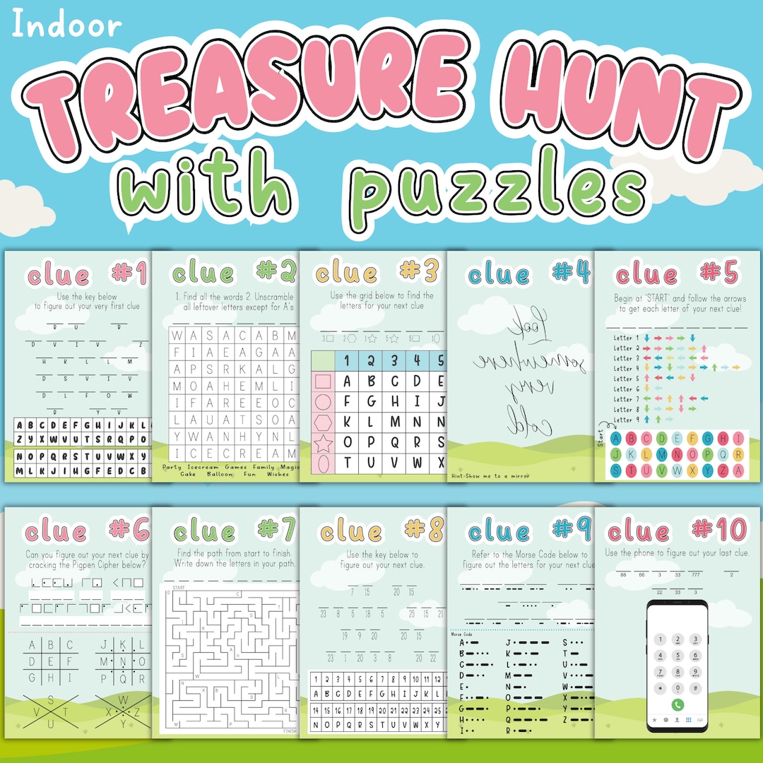 Fun Indoor Treasure Hunt - Perfect Graduation or Birthday Gift for ...