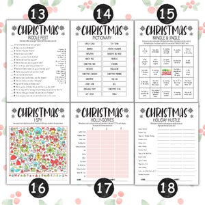 Printable Christmas Party Game Bundle | Holiday Classroom Party Games ...