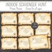Ahoy Printable Pirate Adventure Themed Indoor Scavenger Hunt Game ...