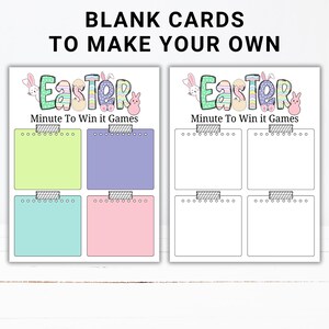 Printable Easter Minute to Win It Games Printable | Fun Easter ...