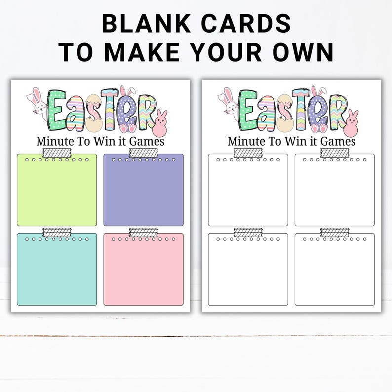 Printable Easter Minute to Win It Games Printable | Fun Easter ...