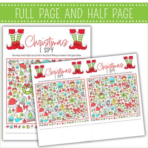 Christmas I Spy | Christmas Printable Game | Find the Pictures ...