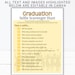 Editable Graduation Selfie Scavenger Hunt Game Printable Grad Party Activity Fun Photo Challenge ...